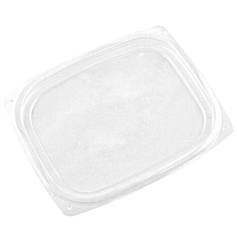 Vegware Compostable PLA Rectangular Deli Lids 8-16oz - 1x450